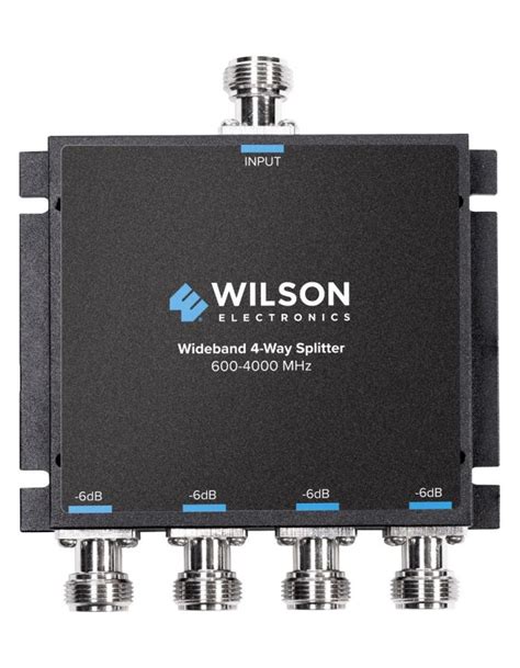 Wilson Four Way 50 Ohm 600 4000 Mhz Splitter With N Female Connectors