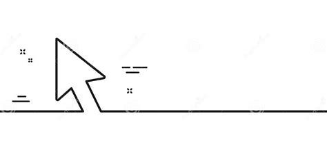 Mouse Cursor Line Icon Click Action Sign Vector Stock Vector Illustration Of Icon Line