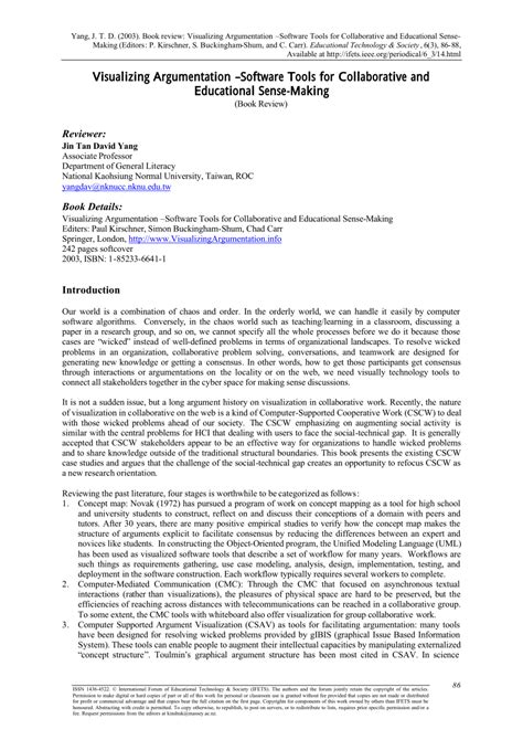 Pdf Visualizing Argumentation Software Tools For Collaborative And Educational Sense Making