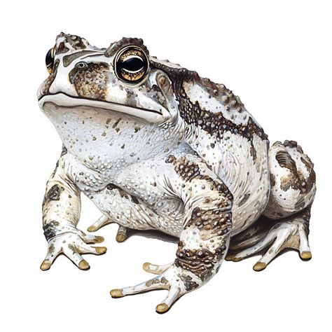 Detailed Illustration Of A Speckled Toad Stock Illustration