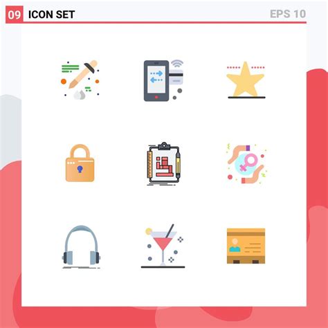 Stock Vector Icon Pack Of 9 Line Signs And Symbols For Scheme Algorithm