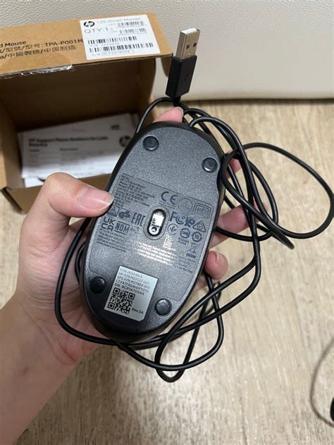 Hp 125 Wired Mouse Computers And Tech Parts And Accessories Mouse And Mousepads On Carousell