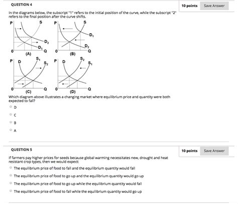 Solved Question 4 In The Diagrams Below The Subscript 1