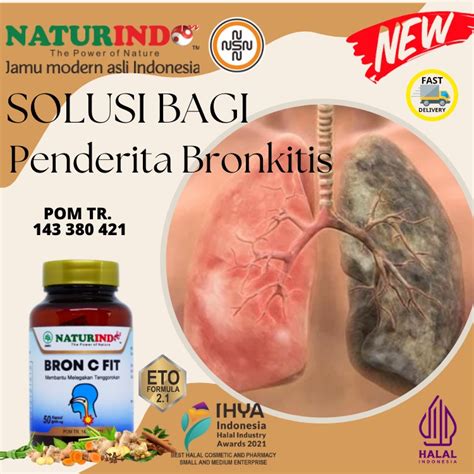Jual Obat Batuk Brokitis Bronchitis Emfisema Batuk Bron C Fit Shopee Indonesia