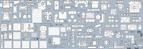 설계 인테리어 및 건축 프로젝트에 설정된 평면도 아이콘 레이아웃을 위한 상단 뷰의 가구 씬 선 아이콘입니다 블루 프린트 아파트 벡터 아이콘에 대한 스톡 벡터 아트 및 기타