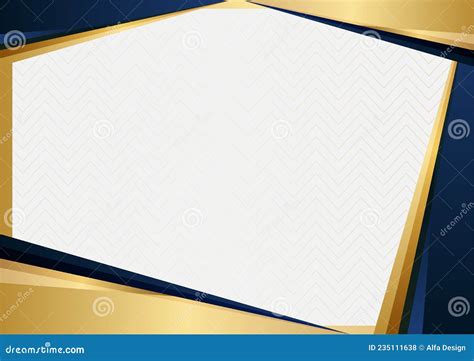 Modern Blue And Gold Abstract Background Vector Abstract Graphic
