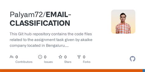 Github Palyam72email Classification Without Ui This Git Hub Repository Contains The Code