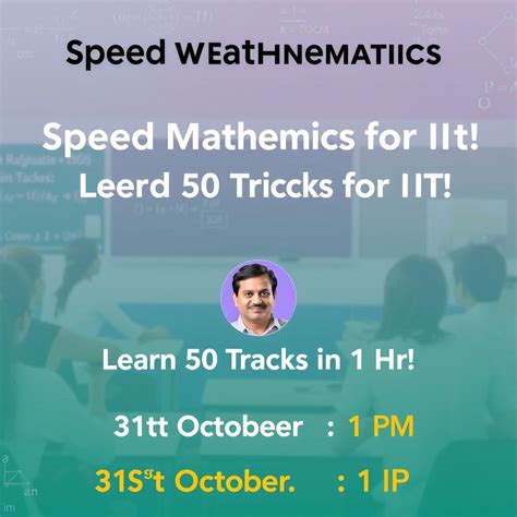 Unlock Your Potential Speed Mathematics For Iit Webinar
