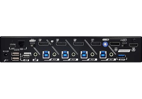 Quad View KVM Switch For Control Room Mult Viewer KVM Cursor Navigation Switching Video