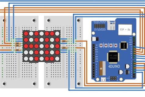 Led Matrix Controller Using 4duino Duino