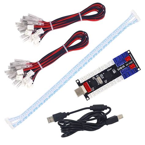 Buy SJ JX Player Arcade USB Encoder Board Zero Delay Game Controller DIY Kit X Button Cable