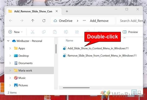 How To Add The Slide Show Option To The Context Menu In Windows 11