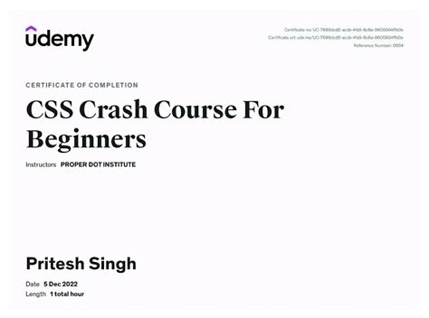 Ranu Singh On Linkedin Im Happy To Announce Css Crash Course Is Completed Certificate Also I Get