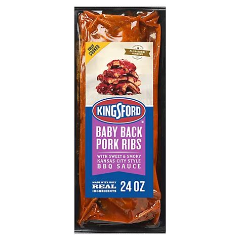 Kingsford Kansas City Style Pork Ribs 24 Oz Vons