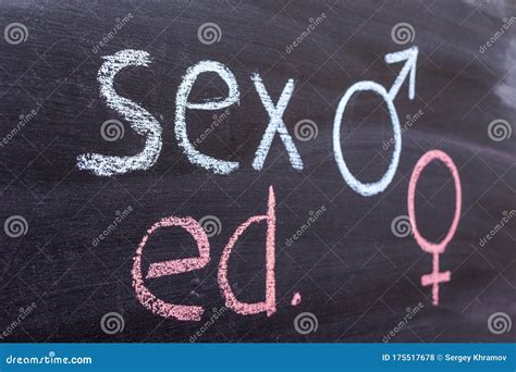 Babe Blackboard With Text SEX ED Stock Photo Image Of Information Sexually