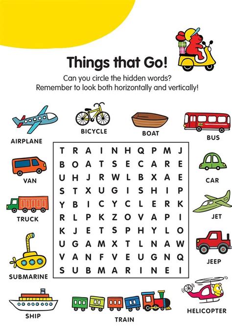 Kindergarten Word Search Free Printable Free Printable Download