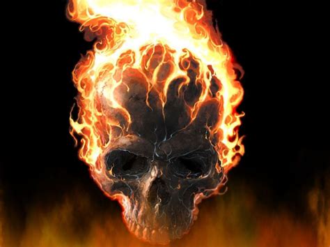 Flame Skull Wallpapers Top Free Flame Skull Backgrounds Wallpaperaccess