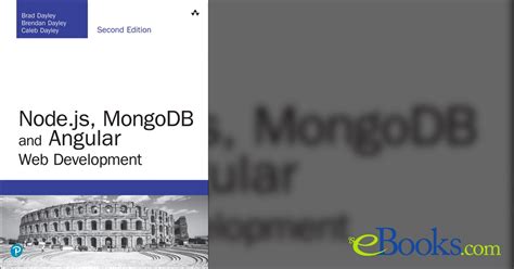 Nodejs Mongodb And Angular Web Development 2nd Ed