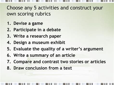 Process Oriented Performance Based Assessment Ppt