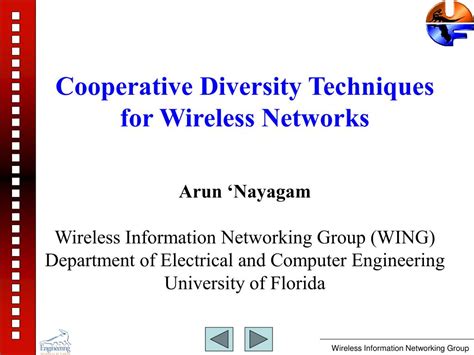 Ppt Cooperative Diversity Techniques For Wireless Networks Powerpoint Presentation Id 70792