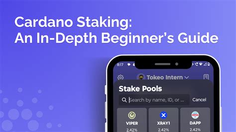 Cardano Staking An In Depth Beginners Guide Tokeo The Smart Crypto Wallet