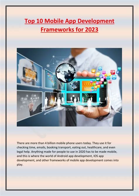 Ppt Top 10 Mobile App Development Frameworks For 2023 Powerpoint