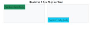 Bootstrap 5 Flex Align Items GeeksforGeeks