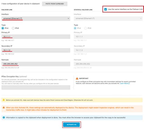 Configure FTD High Availability Using FDM Cisco