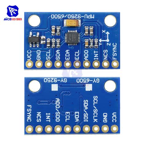 Diymore Gy 6500 Gy Mpu6500 9250 межсоединений интегральных схем I2c Spi 6 осевой Гироскопический