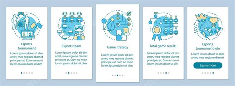 Linear Concepts Featured On The Onboarding Mobile App Page Screen For An Esports Tournament