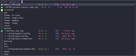 unified interface for switching contexts switch to thing · emacs