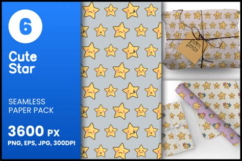 3 Cute Star Patterns Designs And Graphics