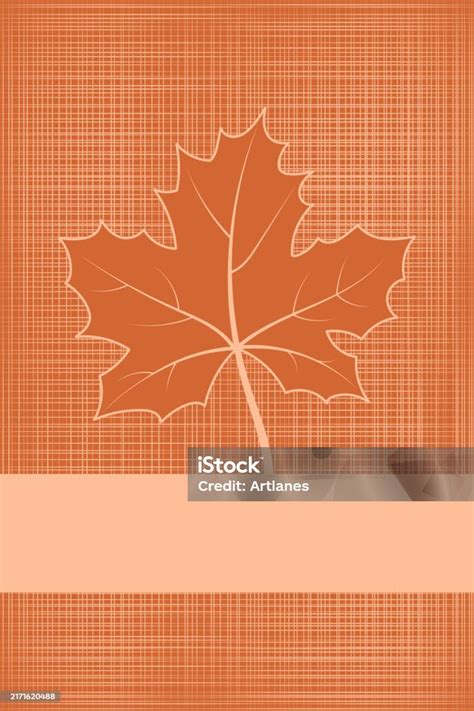 오렌지색과 복숭아 솜털 같은 질감이 있는 배경에 단풍잎이 있는 벡터 그래픽입니다 텍스트를 위한 여유 공간입니다 초대장 인사말 소셜 미디어 게시물 및 광고를 위한 템플릿입니다