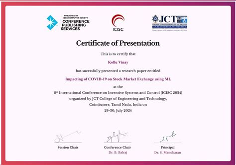 kollu vinay on linkedin researchpaper kluniversity klu