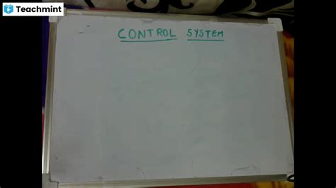 Control Systems Introduction Control Systems Class Recording Teachmint