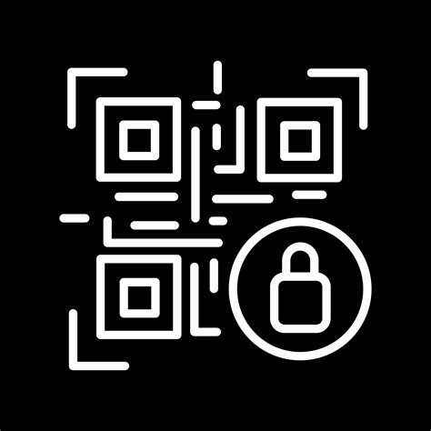 Qr Code Encryption Icon Design 49623786 Vector Art At Vecteezy