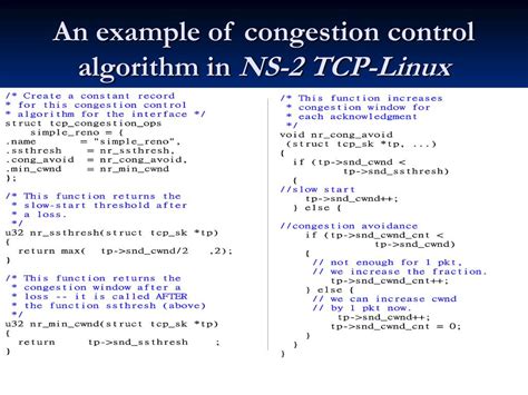ppt ns 2 tcp linux powerpoint presentation free download id 496665