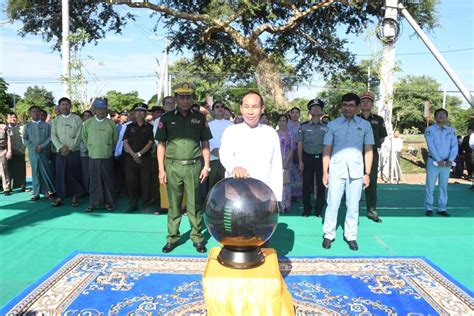 မုံရွာမြို့၊ လယ်တီရပ်ကွက်ရှိ ပြည်ထောင်စုအမှတ် ၂ လမ်း နိုင်လွန်ကတ္တရာလမ်းသစ် ဖွင့်ပွဲနှင့် ပြည