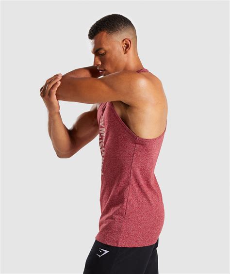 Gymshark Statement Stringer Red Marl Gymshark