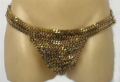 Lot Mens Silver Toned Chainmail Thong Hook Closures
