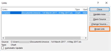 Excel To PowerPoint Edit Links To Files Break Links FreePowerPointTemplates Free