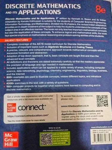 Discrete Mathematics And Its Applications 8th Ed Book By Kenneth H