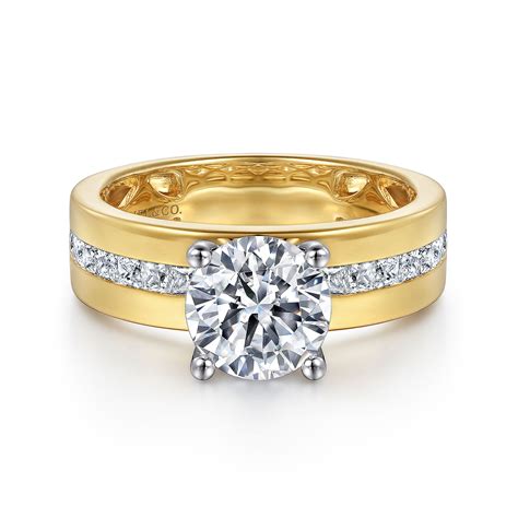 Unique Wide Band Engagement Rings Gabriel And Co
