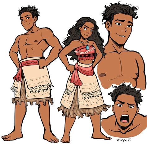 Miyuli On Instagram What If Moana Had A Twin Brother Disney Moana Disneygenderbend