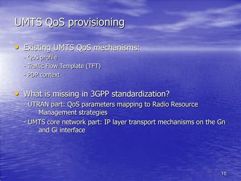 Ppt End To End Qos Provisioning In Umts Networks Midterm