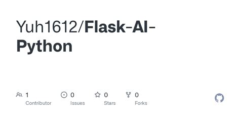 Github Yuh1612flask Ai Python