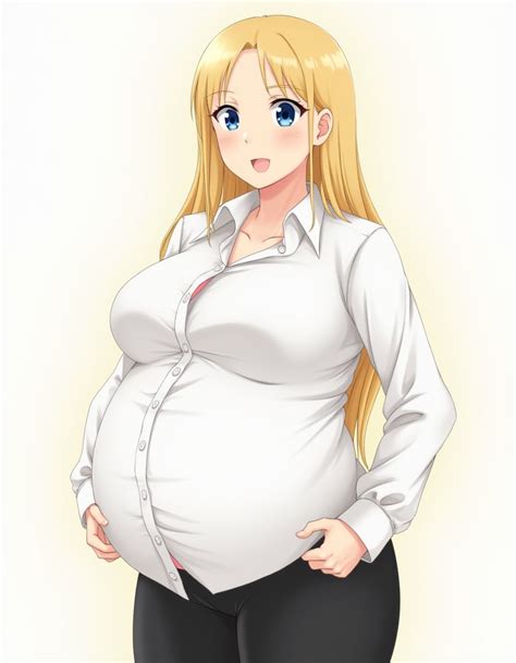 Anime Woman With Big Belly Stable Diffusion Online