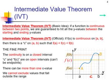 Intermediate Value Theorem IVT By Mr Sutton Presents TPT