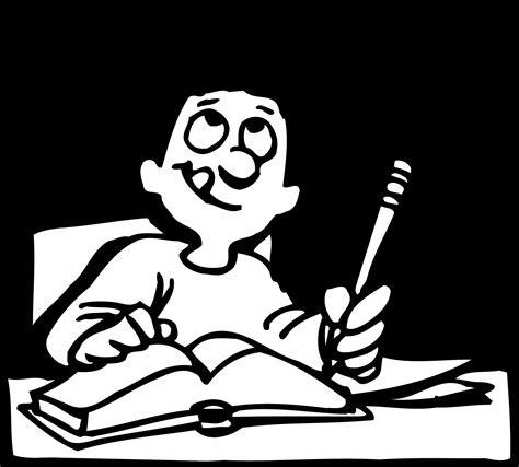 Cheerful Student Solving Mathematical Equations Clipart Illustration