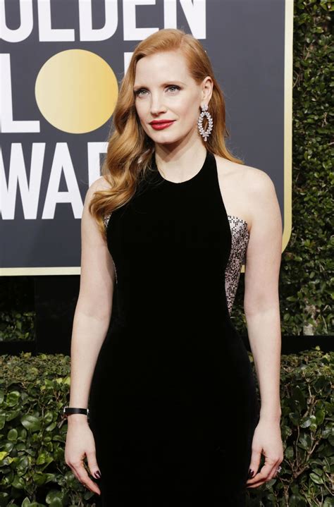 Jessica Chastain Golden Globe Awards 2018 • Celebmafia